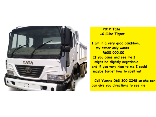 2012 Tata 10 Cube Tipper For Sale | Medium and Heavy Commercials
