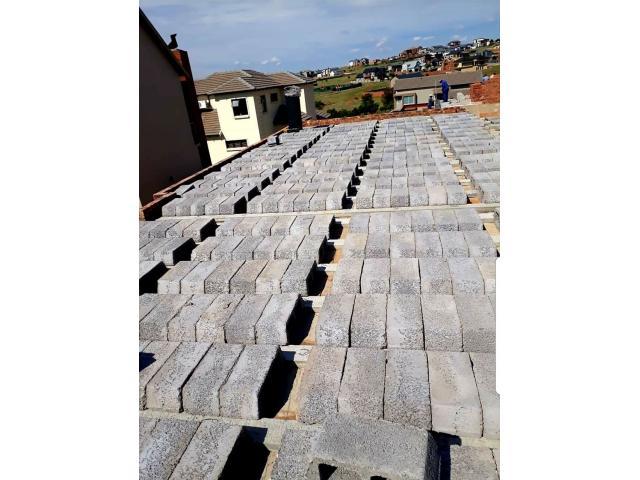 Rib and Block concrete and polystyrene slabs and designer staircases ...