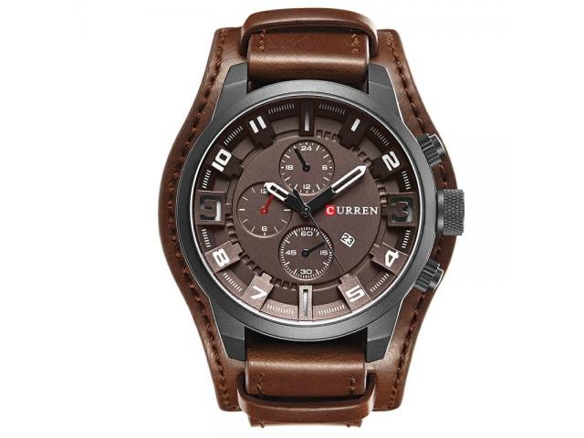 Curren 8225 Army Military Quartz Mens Watches Top Brand Luxury Leather ...