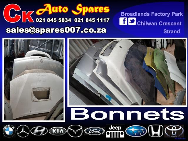 Bonnets for sale for most vehicle make and models | Replacement Parts