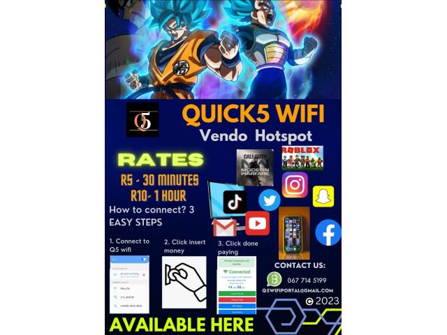 Quick5 Wifi Vendo Hotspot | Other Services
